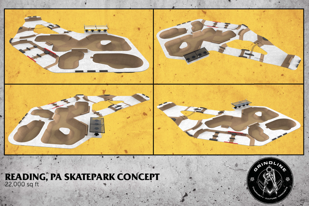 New Location and Concept Art Unveiled for Purposed Reading Skatepark